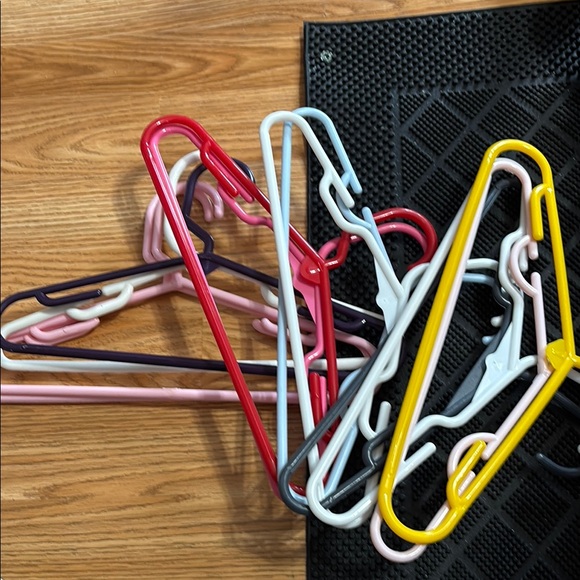 Other | Colorful Plastic Hangers Set Childrens A Dozen | Poshmark